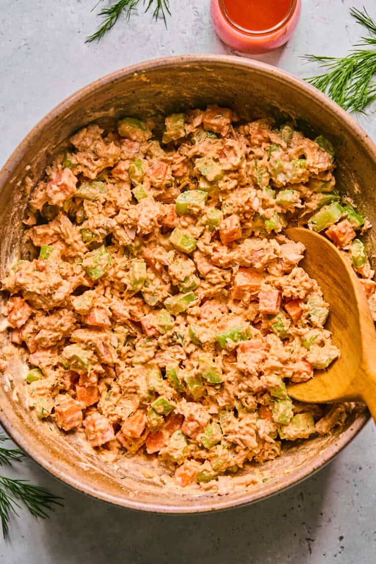 High Protein Easy Buffalo Tuna Salad | Mary's Whole Life
