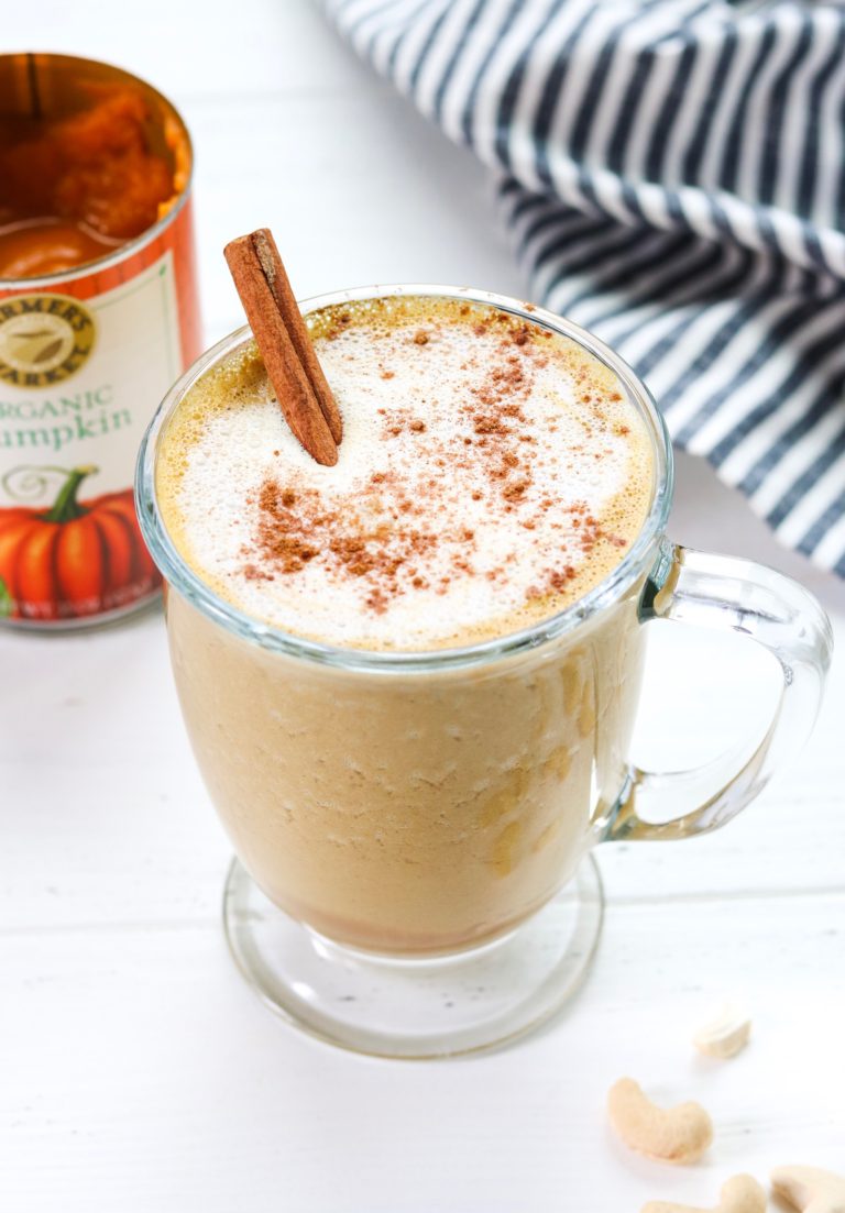 Creamy Cashew Pumpkin Spice Latte {Whole30, Vegan} - Mary's Whole Life