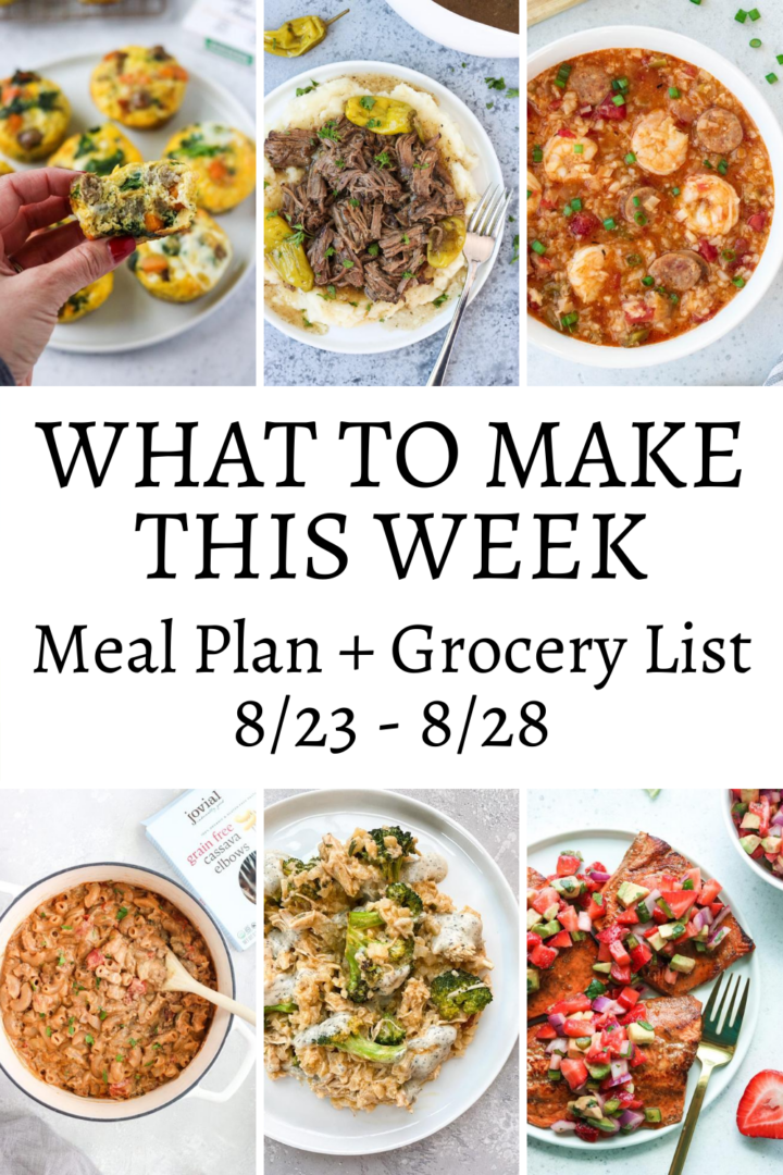 What To Make This Week 8/23-8/28 - Mary's Whole Life