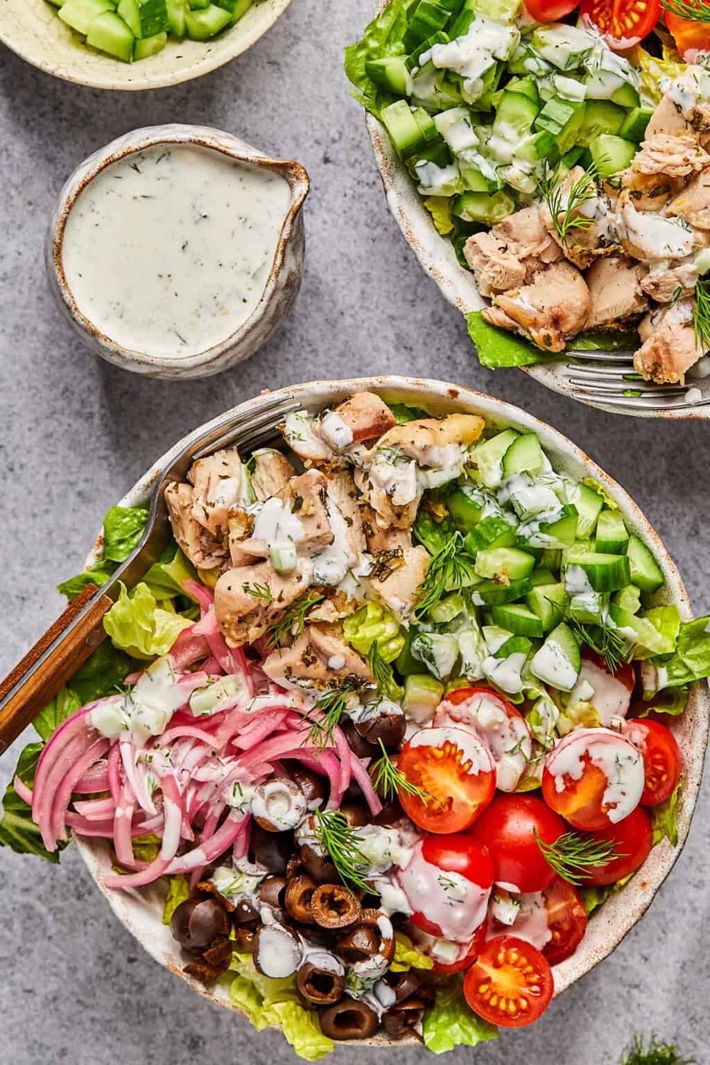 Easy Greek Chicken Bowls Recipe with Tzatziki Sauce | Mary's Whole Life
