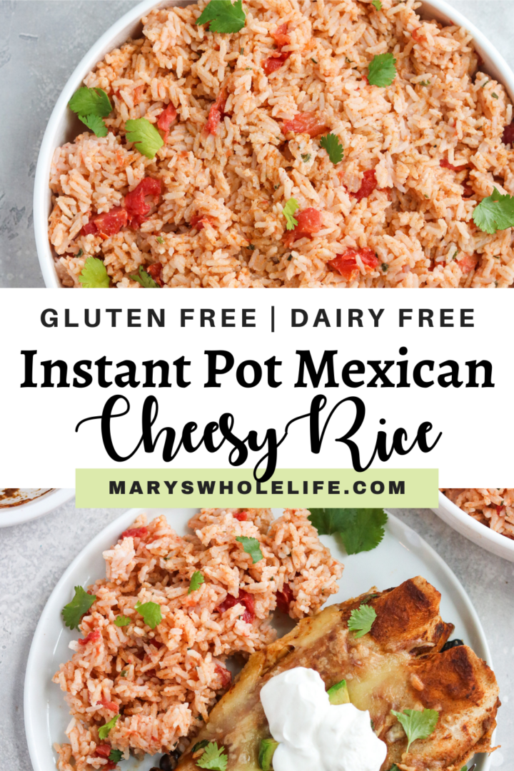 Instant Pot Mexican "Cheesy" Rice (Dairy Free, Vegan) - Mary's Whole Life
