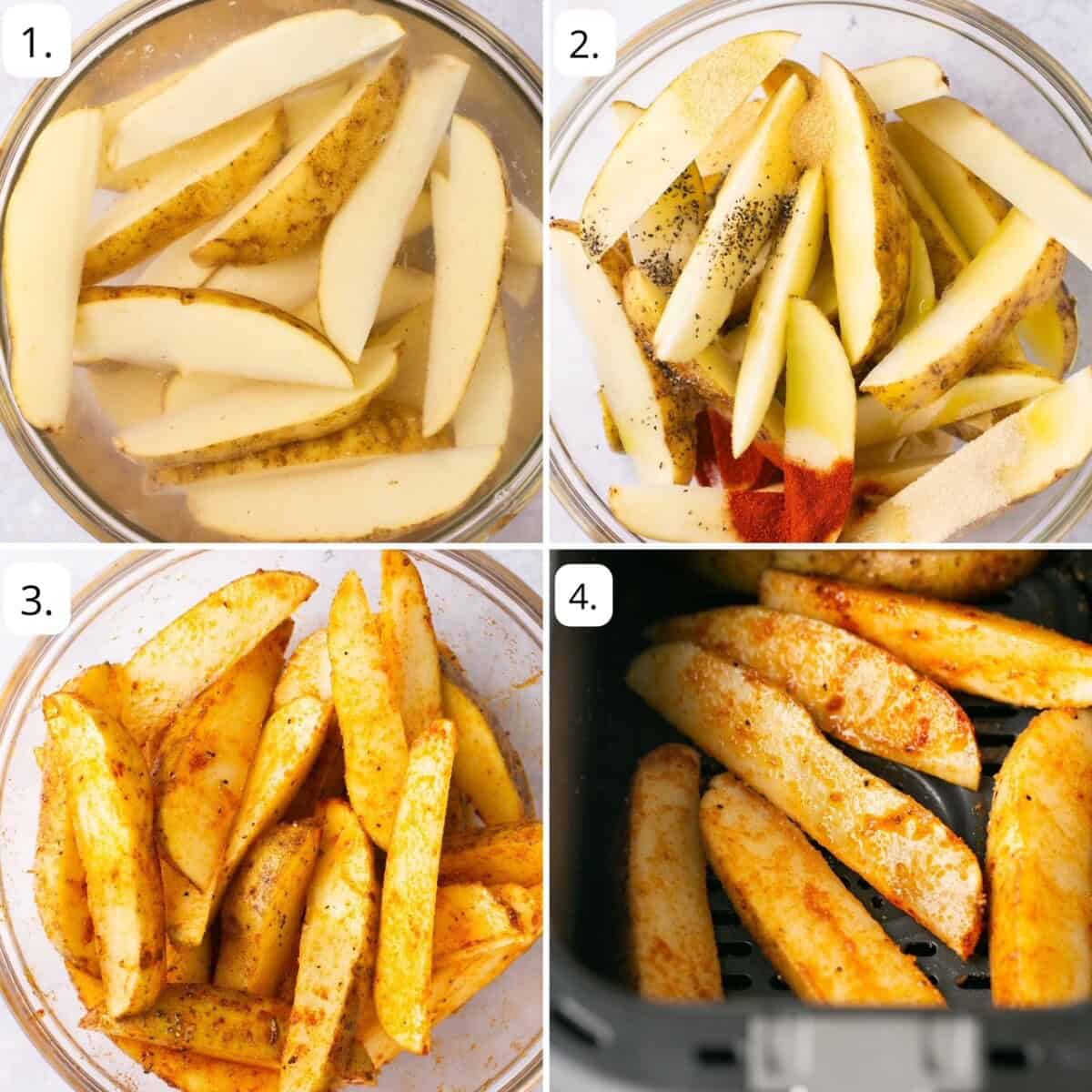 Crispy Air Fryer Potato Wedges | Mary's Whole Life