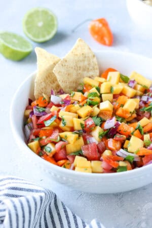 The BEST Mango Habanero Salsa | Mary's Whole Life