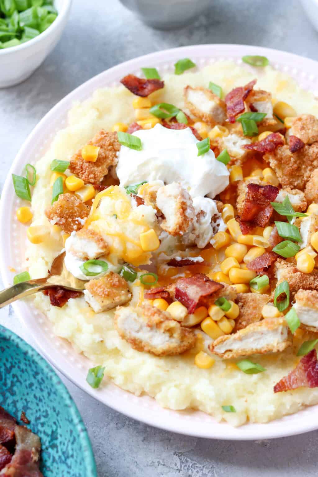 Loaded Mashed Potato Bowls - Mary's Whole Life