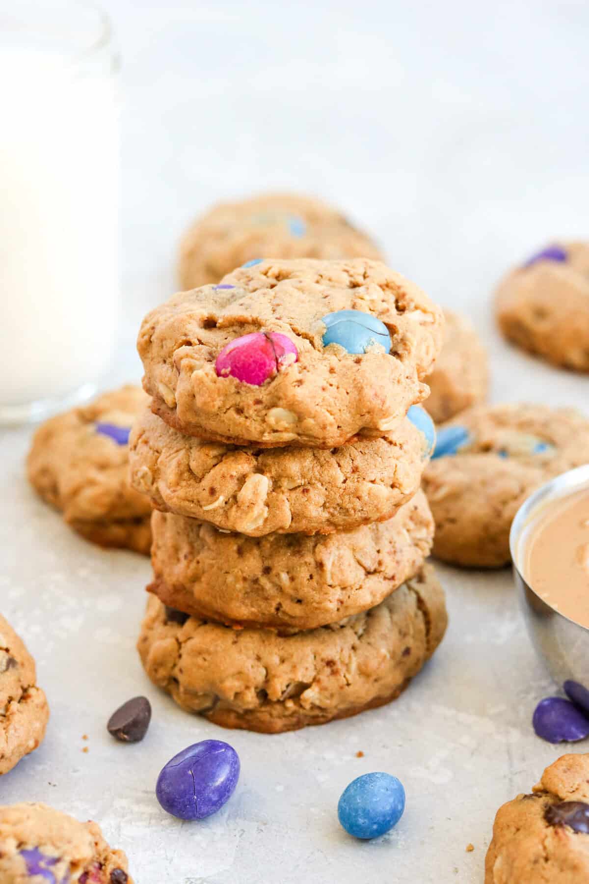 Gluten Free Monster Cookies (Dairy Free Option) - Mary's Whole Life
