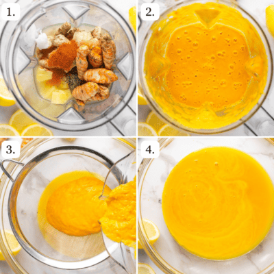 Wellness Shots with Lemon, Ginger & Turmeric | Easy!