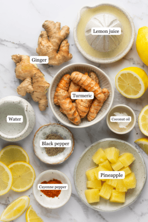 Wellness Shots with Lemon, Ginger & Turmeric | Easy!