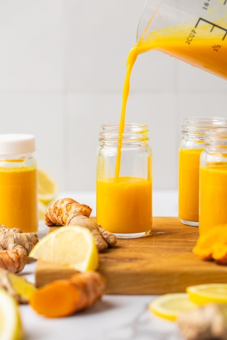 Wellness Shots with Lemon, Ginger & Turmeric | Easy!