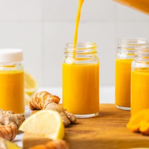Wellness Shots with Lemon, Ginger & Turmeric | Easy!