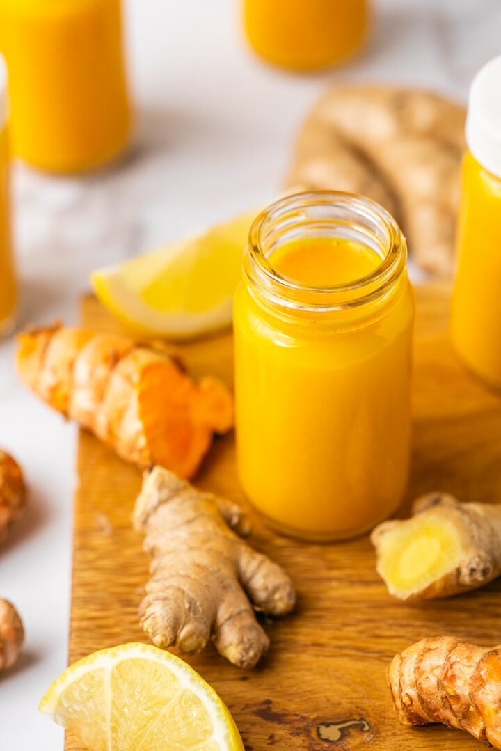 Wellness Shots with Lemon, Ginger & Turmeric | Easy!