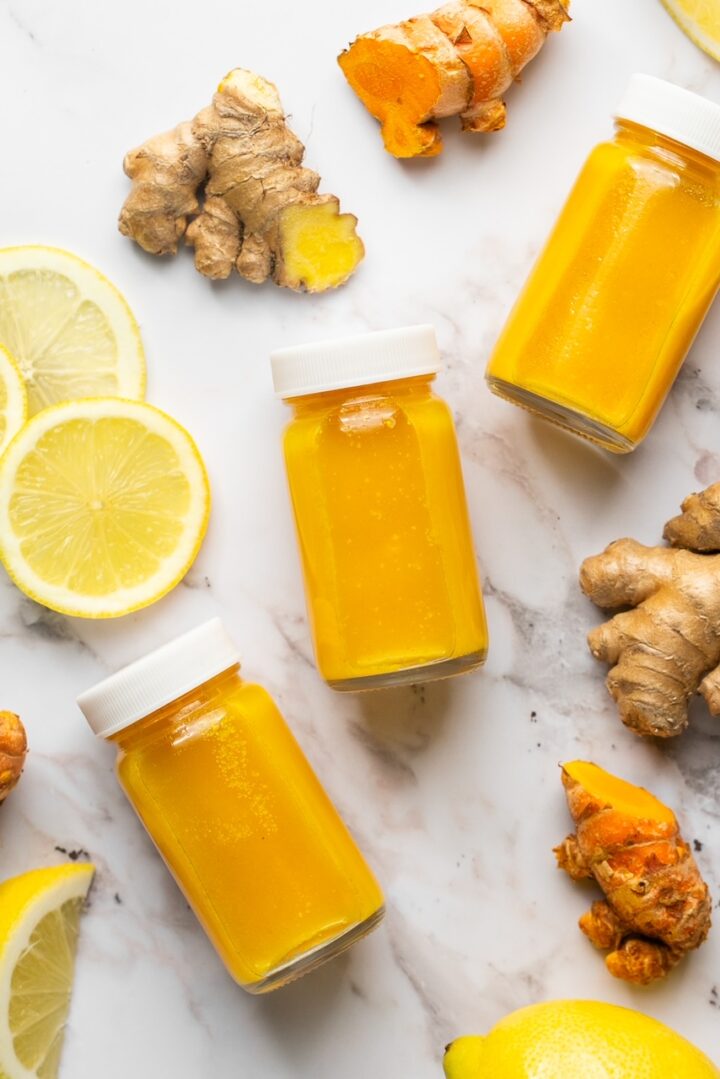 Wellness Shots with Lemon, Ginger & Turmeric | Easy!