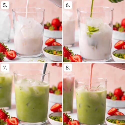 Iced Strawberry Matcha Tea Latte Recipe | Mary's Whole Life