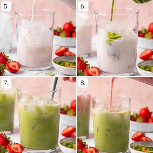 Iced Strawberry Matcha Tea Latte Recipe | Mary's Whole Life