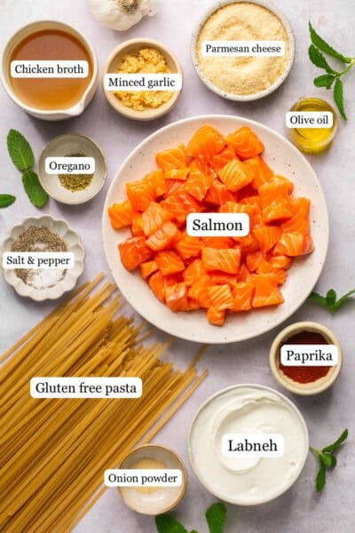 Easy Salmon Pasta with Creamy Labneh Sauce | Mary's Whole Life