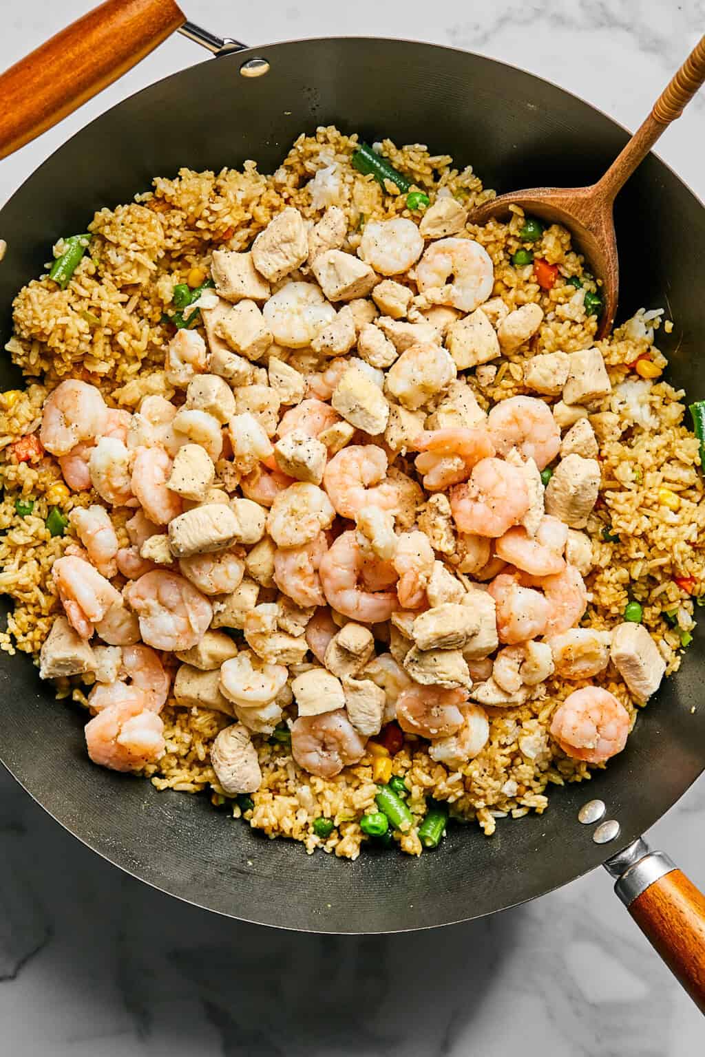 Better-Than-Takeout Chicken and Shrimp Fried Rice | Mary's Whole Life