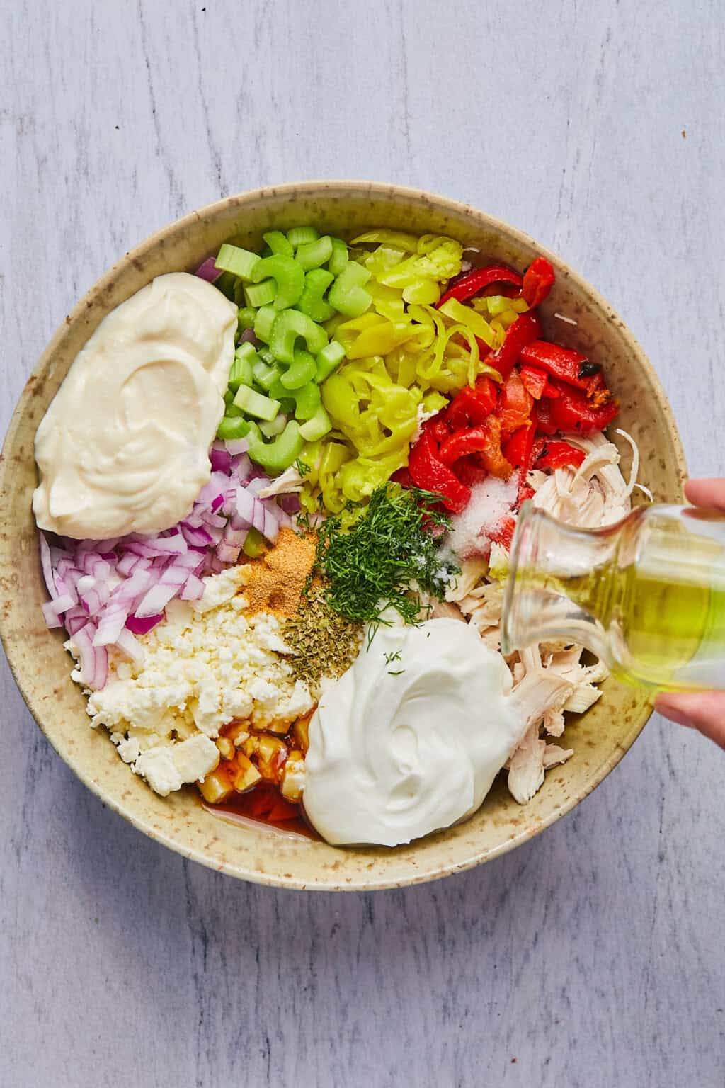Easy High Protein Feta Chicken Salad | Mary's Whole Life