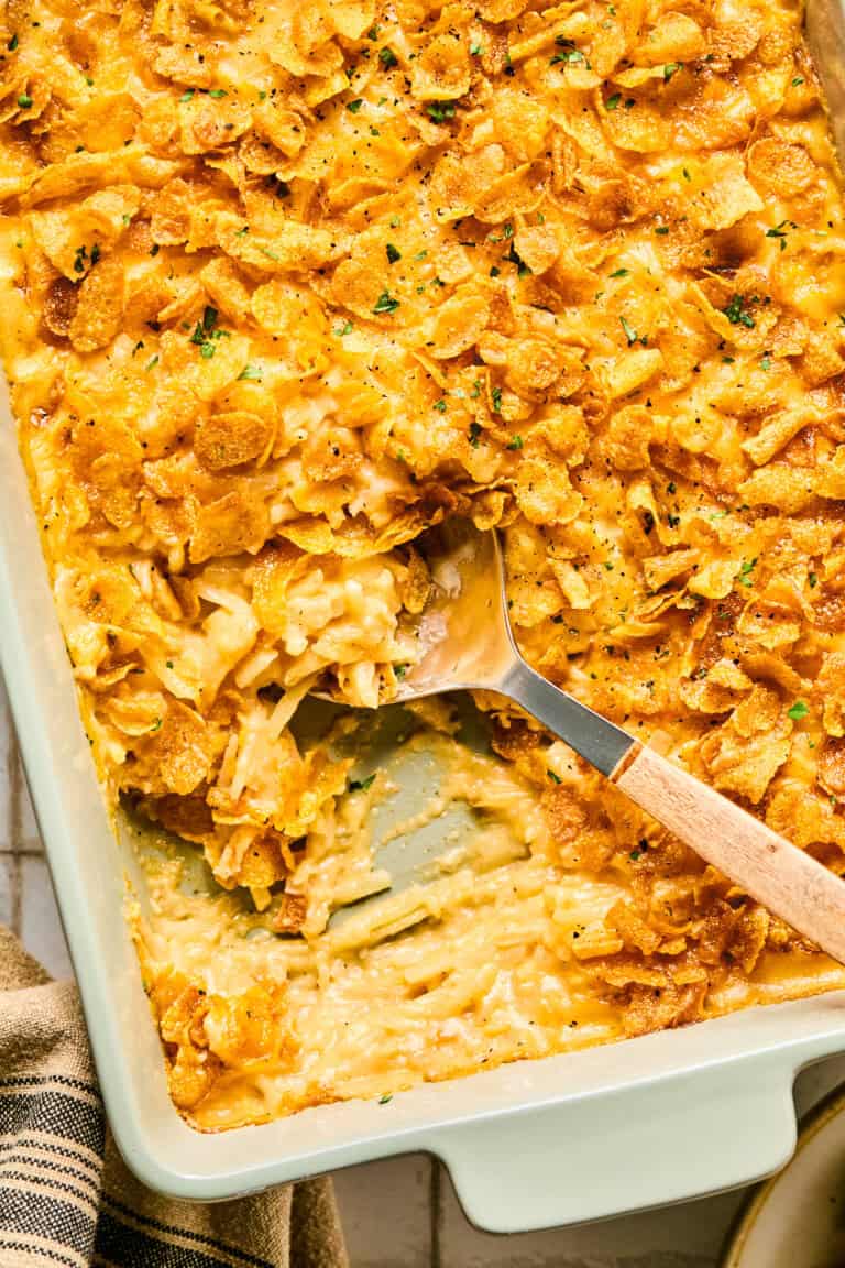 Easy Cheesy Hashbrown Casserole | Mary's Whole Life