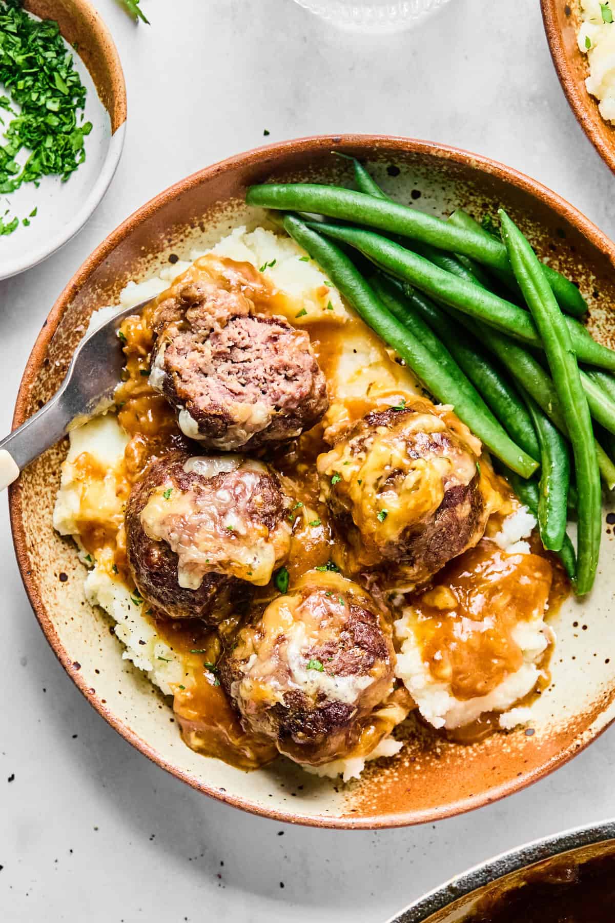 Easy French Onion Meatballs with Gravy | Mary's Whole Life