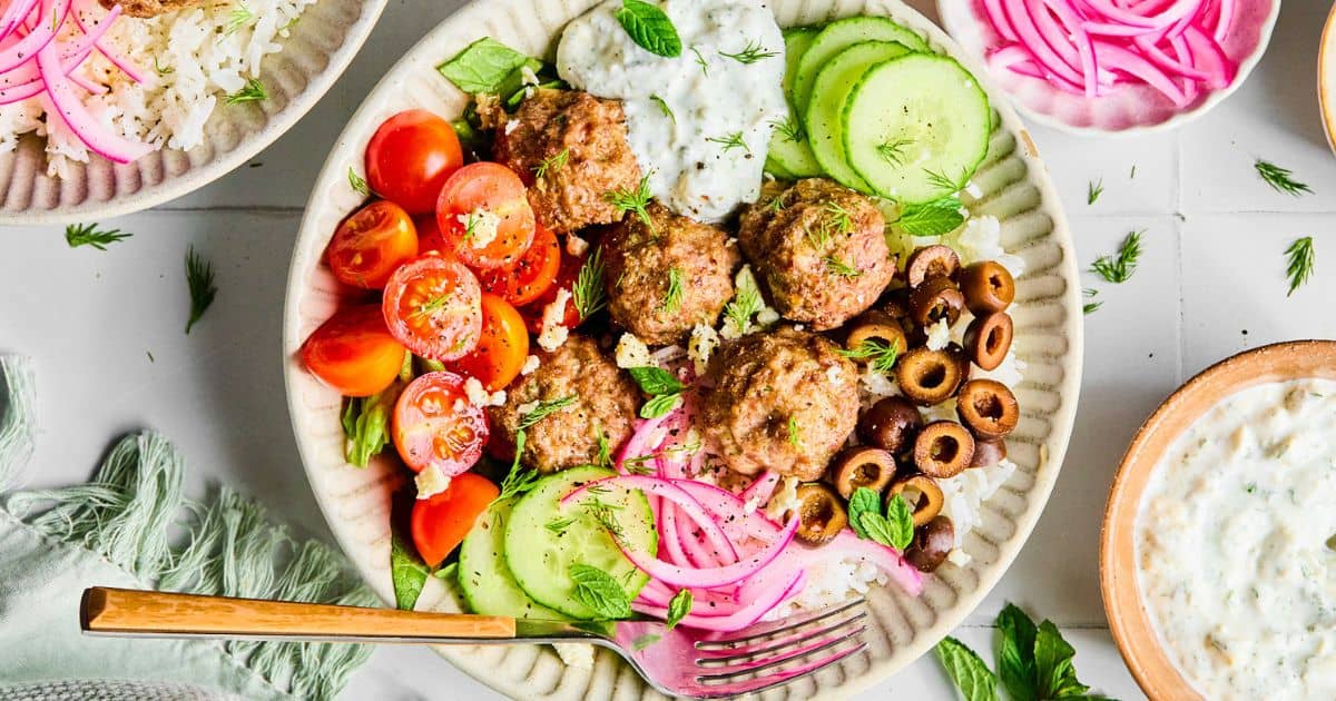 Easy Greek Lamb Meatballs (with Lemon Dill Yogurt Sauce) | Mary's Whole ...