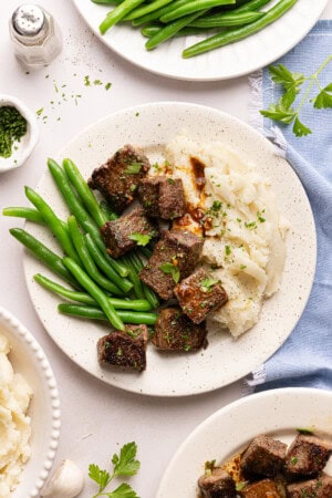 Easy Garlic Butter Steak Bites (Stovetop & Air Fryer!) | Mary's Whole Life